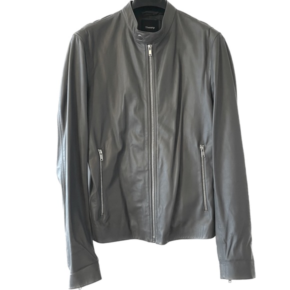 Theory | Jackets & Coats | Theory Leather Moto Jacket | Poshmark